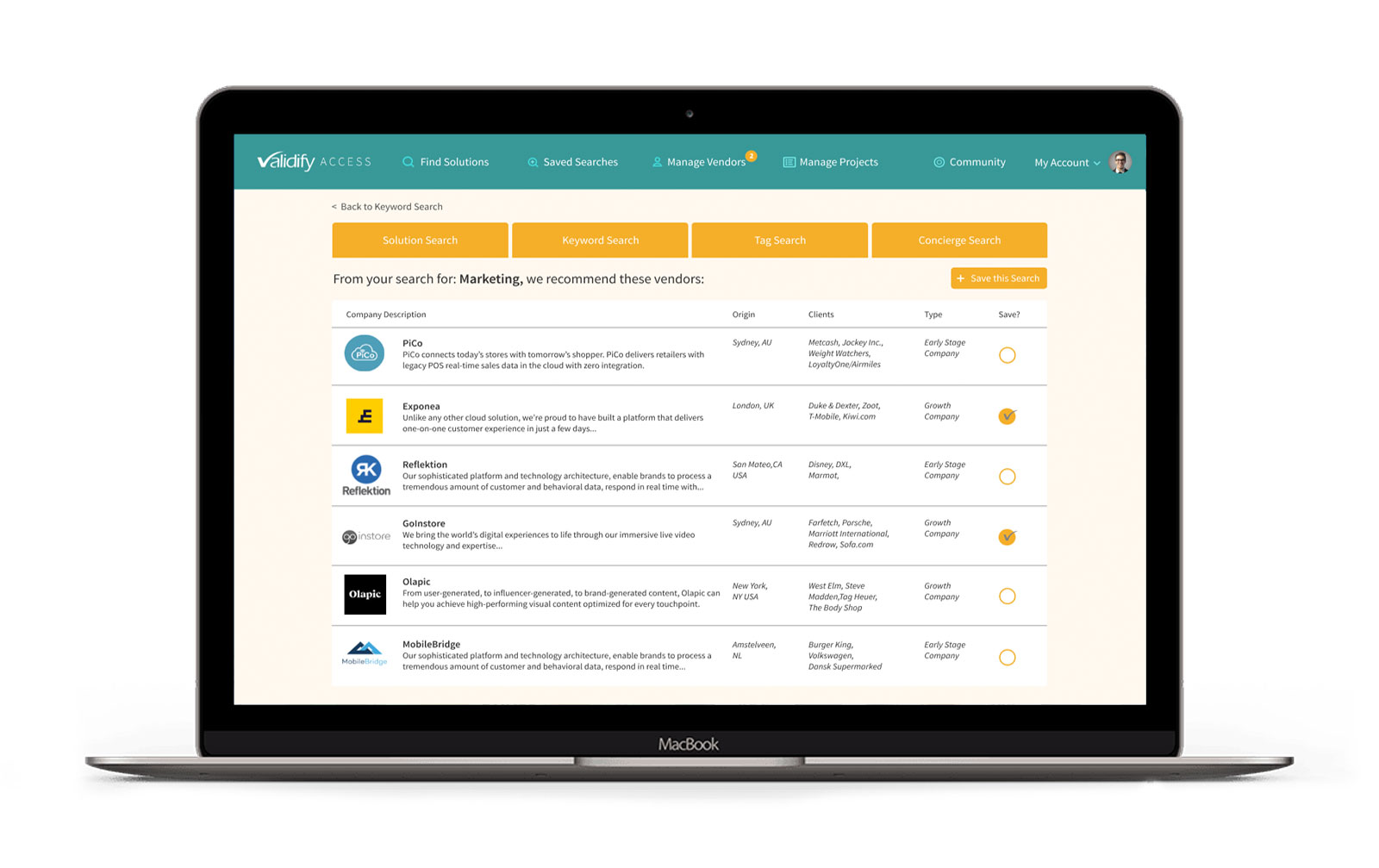 Validify UI/UX dashboard design, UK
